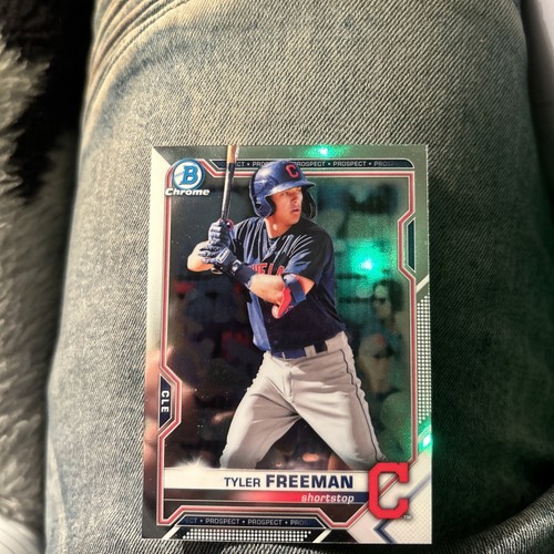 Tyler Freeman 2021 Bowman Chrome Prospect Card #BCP-119 Cleveland ...