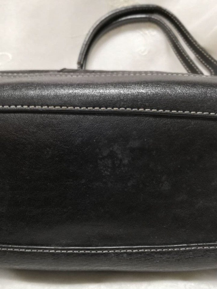 COACH 9363 East West Signature Black Shoulder Canvas Leather Y2K ...