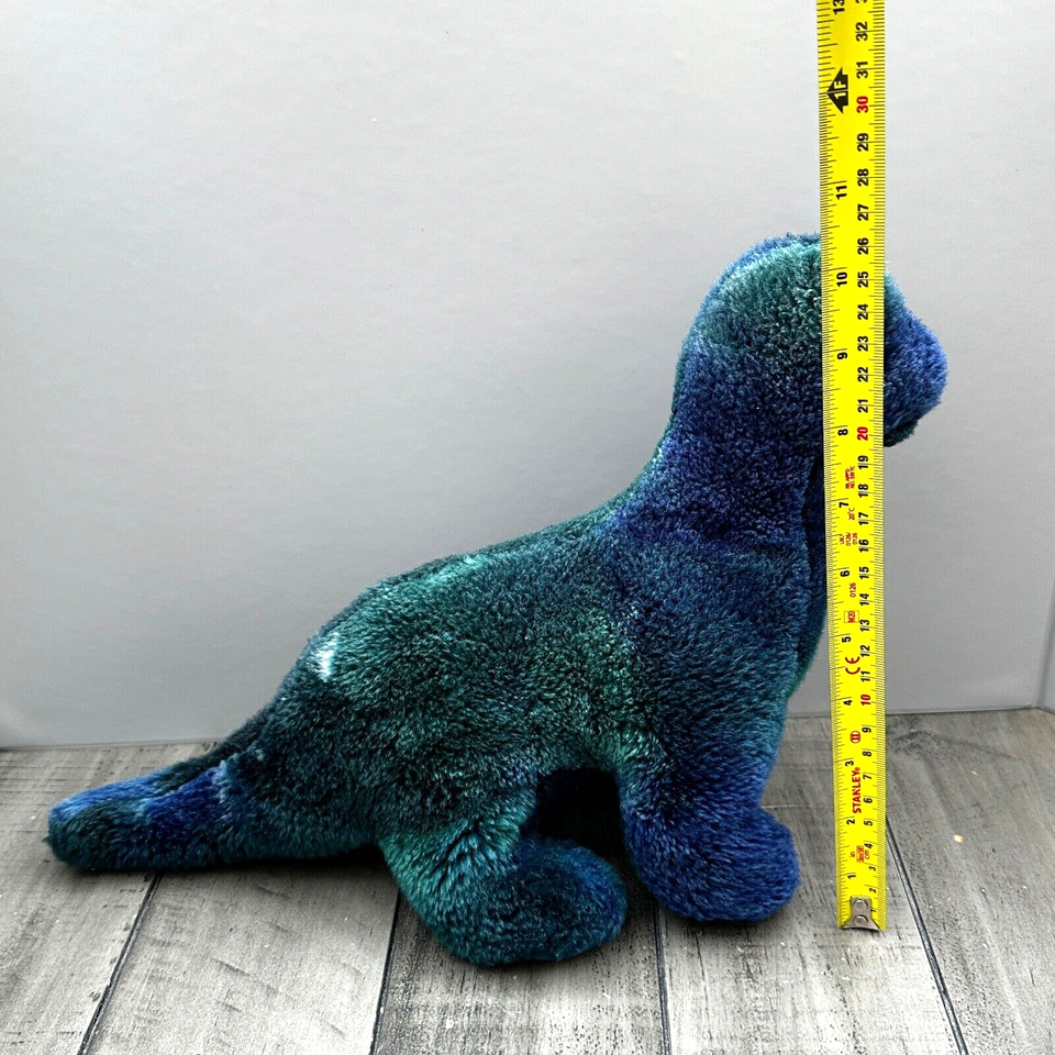Rare Ty Bronte Brontosaurus Green Blue Dinosaur beanie plush buddy 1999 ...