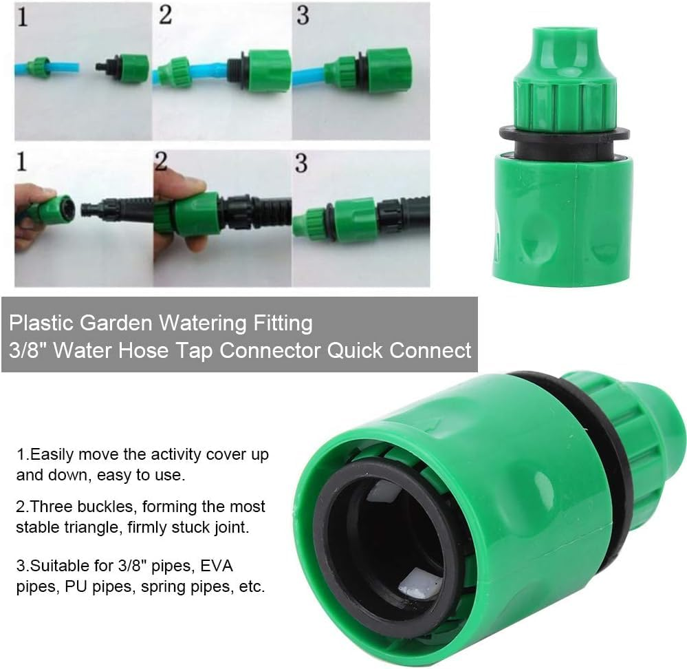 Garden Watering Fitting 2PCS Garden Water Hose Quick Connector Micro ...