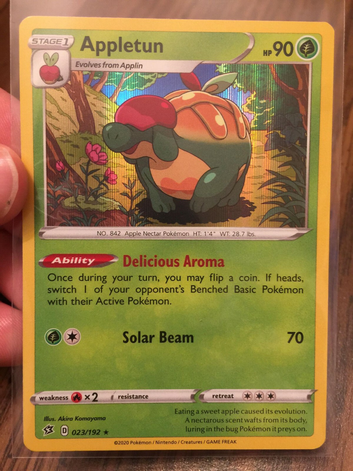 APPLETUN 2020 STAGE 1 RARE HOLO POKEMON CARD REBEL CLASH #23/192 - FREE ...