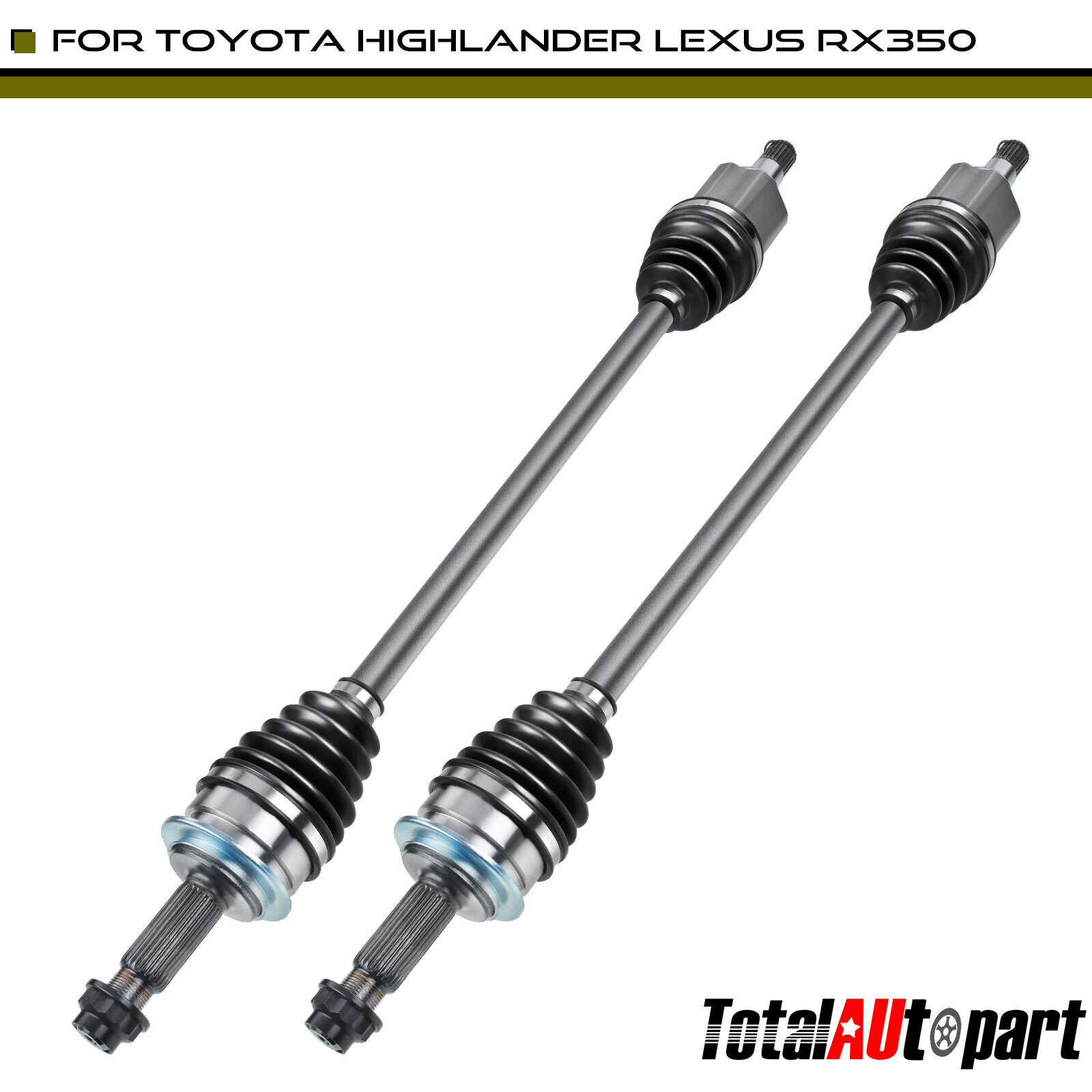 2x CV Axle Assembly for Lexus RX350 2016-2020 Toyota Highlander 14-19 ...