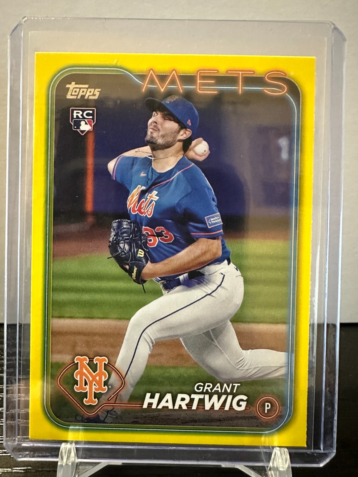 2024 Topps Series 1 Grant Hartwig Rookie "Yellow Border" (NY Mets) #130 ...