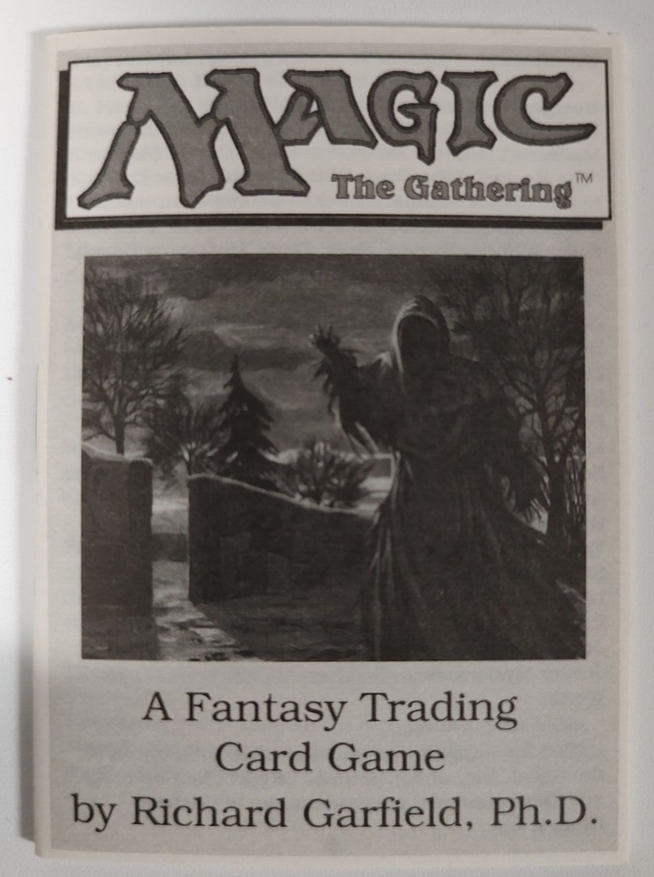 MAGIC THE GATHERING MTG EMPTY ALPHA STARTER DECK BOX WITH RULEBOOK NM U ...