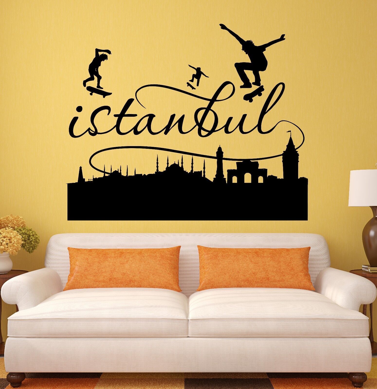 Wall Stickers Istanbul Turkey Turkish Decor City Vinyl Decal (ig1969 ...
