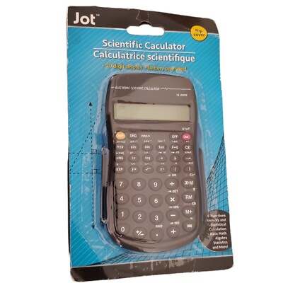 JOT SMALL POCKET SCIENTIFIC CALCULATOR 10 DIGIT DISPLAY, New Old Stock ...