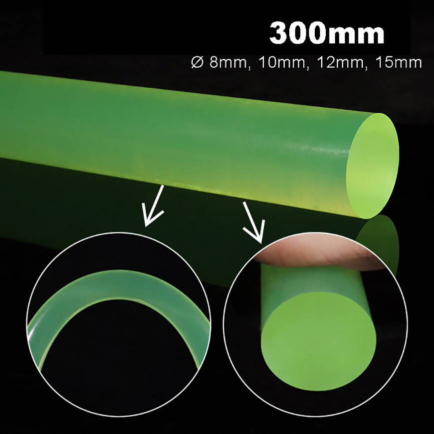 PU Polyurethane Round Bar Elastic Rod Ø8/10/12/15/16/20-40mm, 300mm ...