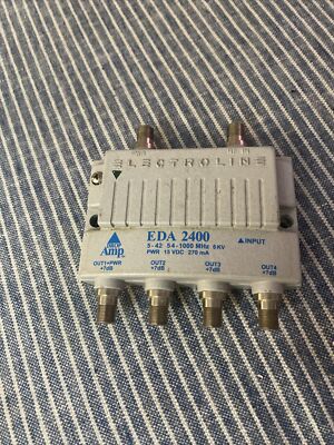 Electroline EDA 2400 drop amp for cable CATV, Antenna, RF, TV AMP ...