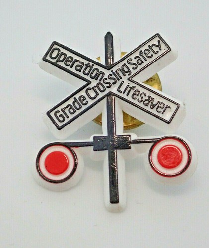 Operation Lifesaver Grade Crossing Safety Railroad Vintage Lapel Pin | eBay