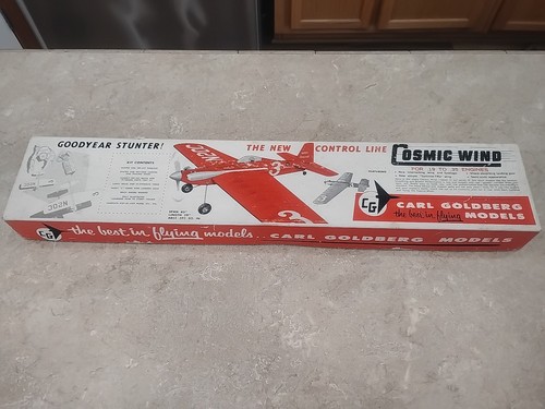 Carl Goldberg Goodyear Stunter Control Line Cosmic Wind Partial ...