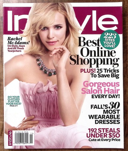 INSTYLE MAGAZINE NOV 2010 RACHEL McADAMS BEST ONLINE SHOPPING GORGEOUS HAIR B434 92567106455| eBay