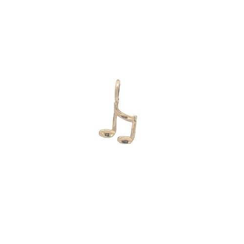 10K Eighth Note Music Musician Symbol Charm/Pendant Yellow Gold *85 | eBay