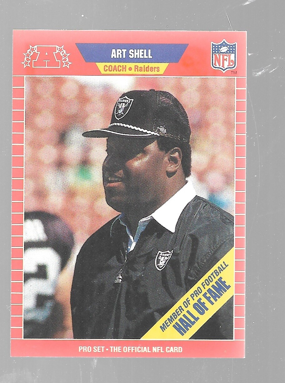 1989 NFL Pro Set Art Shell 541 Hall Of Fame Oakland Raiders Football ...