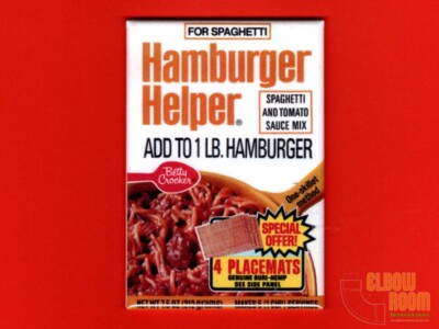 Vintage Hamburger Helper Spaghetti box art 2x3" fridge/locker magnet ...