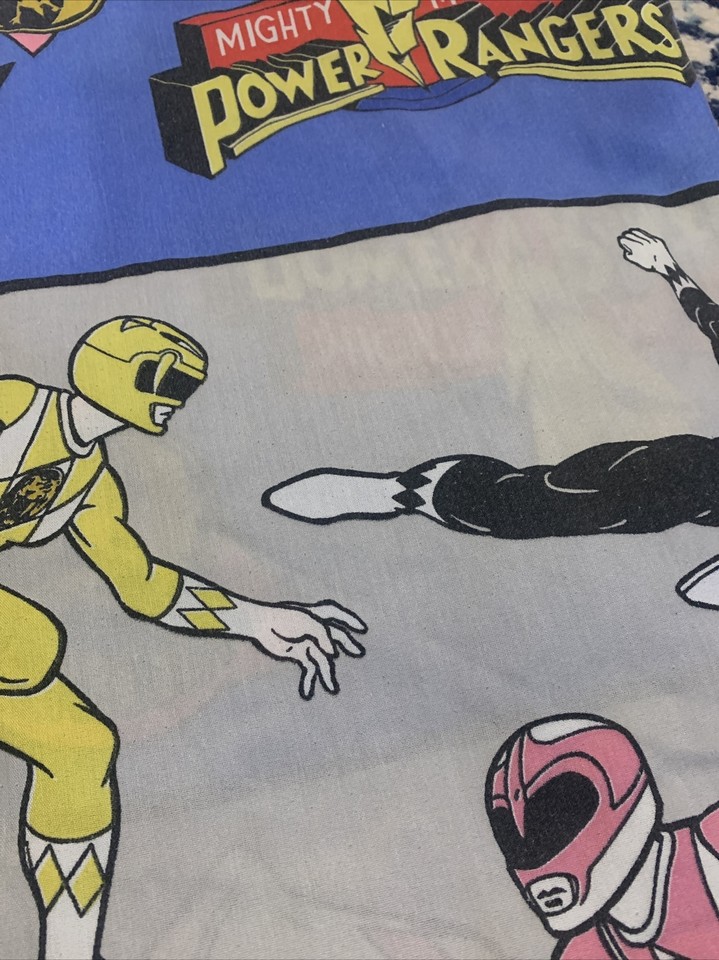 Vintage 1994 Seban's MIGHTY MORPHIN POWER RANGERS Twin Fitted Sheet ...