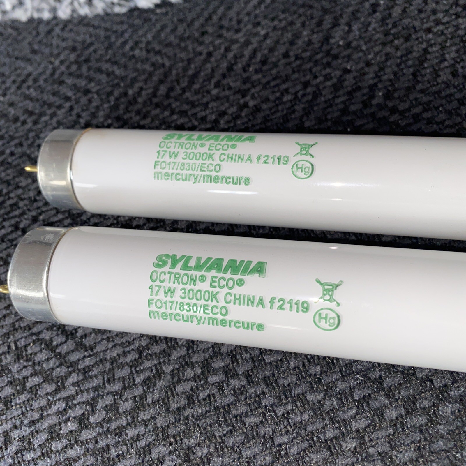 (2-pack) SYLVANIA Fo17/830/eco 17w Fluorescent Tube Lamp Light Bulb ...