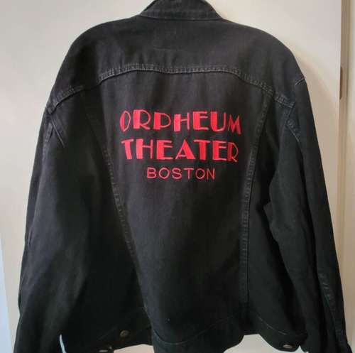 Lee Authentic Denim Jean Trucker Jacket Orpheum Theater Boston XL | eBay