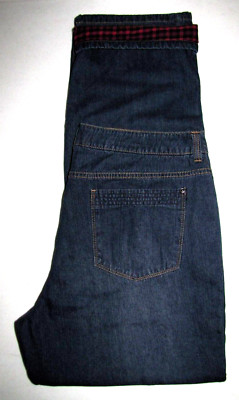 Womens Bass Pro Natural Reflections Flannel-Lined Jeans.Size 12 Blue.31 ...