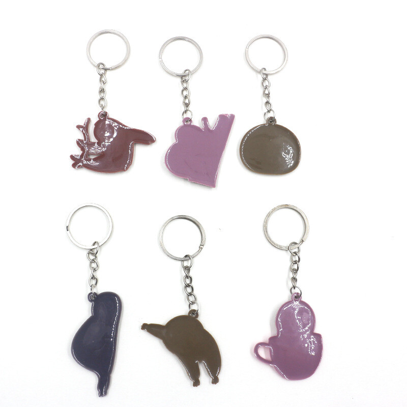 Cartoon Cute Animal Personality Keyring Keychain Fashion Jewelry ...