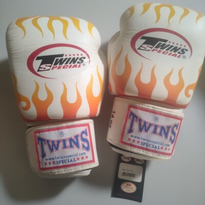 Twins Special Premium Leather Fancy Boxing Gloves Fire 🔥 Flame 🔥 ...