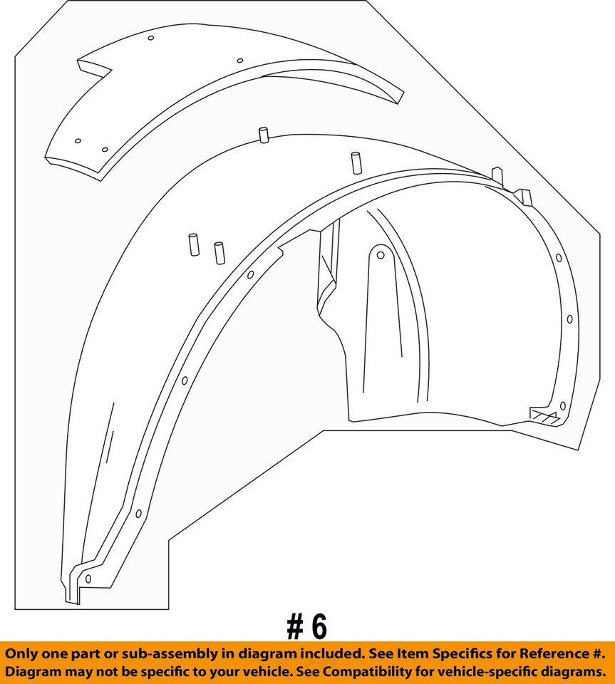 GM OEM 10-17 Equinox Quarter Panel Components-Wheelhouse Liner 23483774 ...