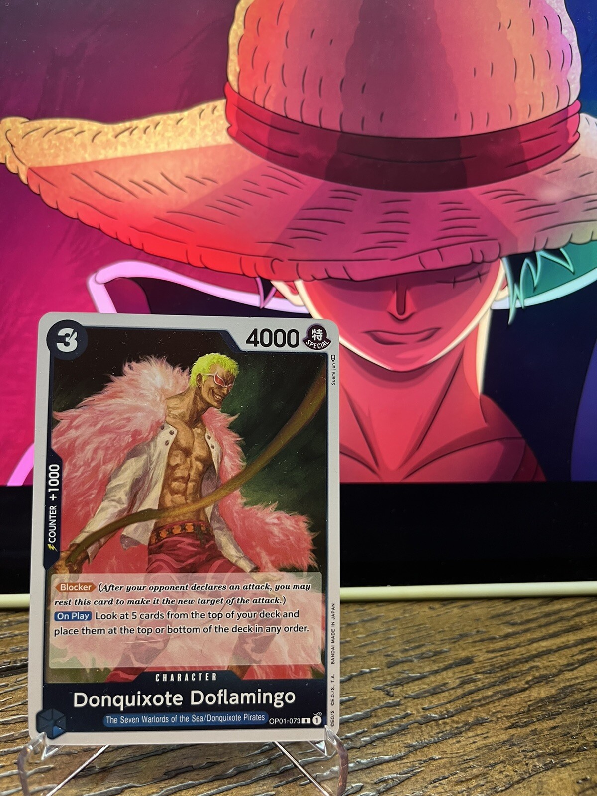 One Piece Card Game Donquixote Doflamingo OP01-073 Romance Dawn ENGLISH ...