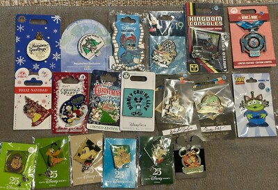 Authentic Disney Pin Lot Of 19 Pins- See Details Below ⬇️ | eBay