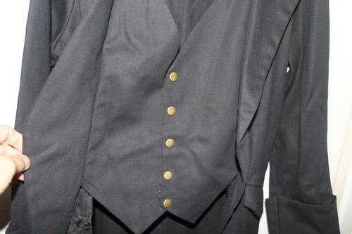 Darcchic Men's Gothic Tailcoat Jacket, Medium Black Darc Chic Steampunk ...