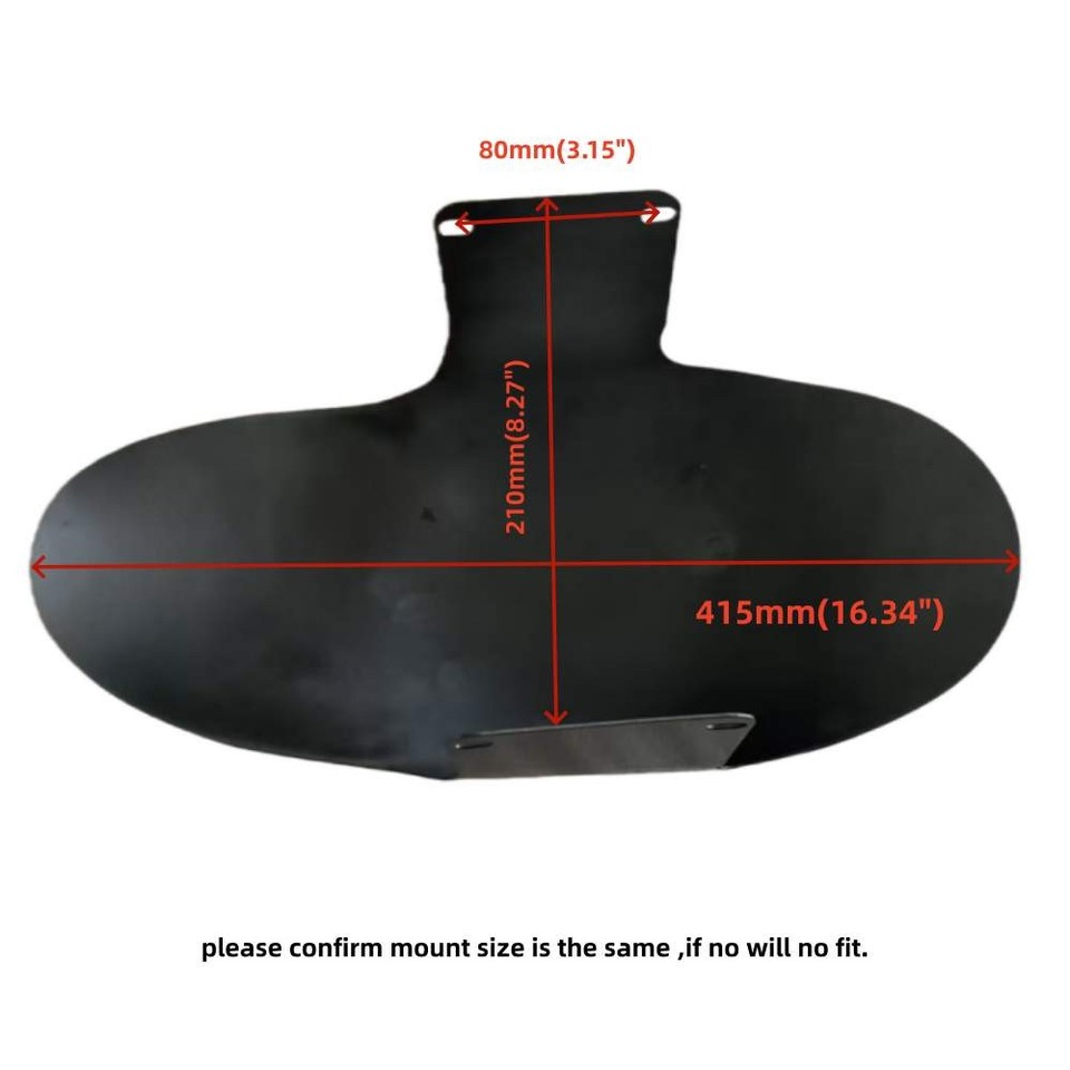 Gloss Black Metal Short Front Fender Fit For Harley Softail M8 Fatboy ...