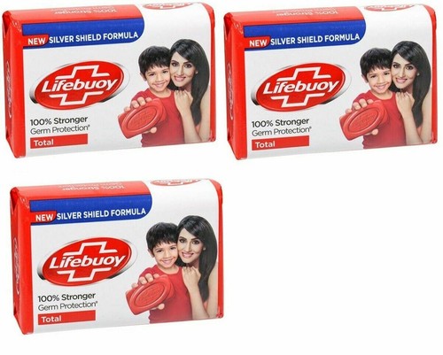 3 Soaps x 125g LifeBouy Soap Red Antibacterial Bar Soap LifeBoy Soap ...