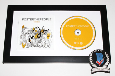 MARK FOSTER SIGNED FRAMED FOSTER THE PEOPLE 'TORCHES' CD COVER ALBUM ...