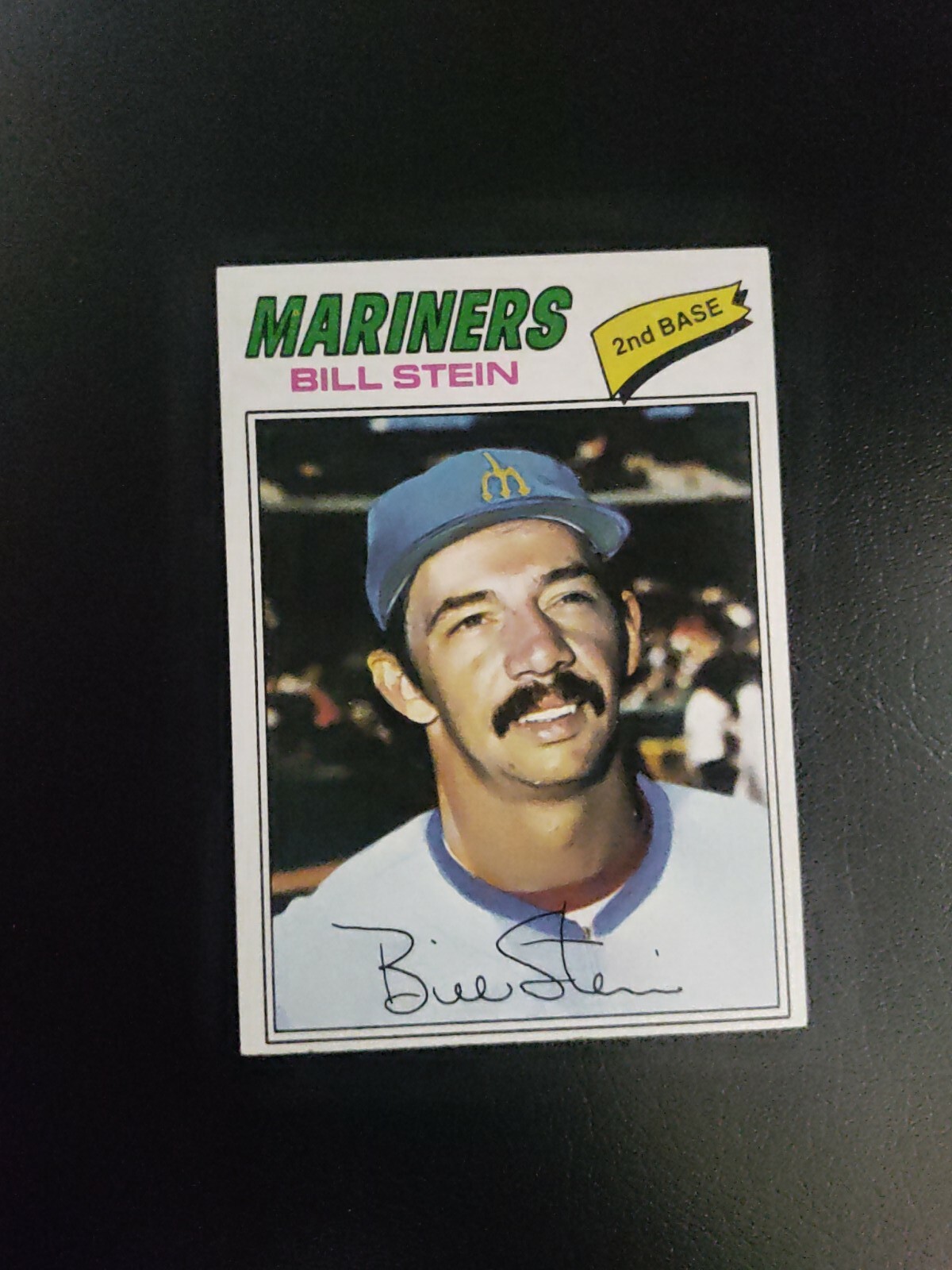 1977 TOPPS BASEBALL CARD # 334 BILL STEIN MARINERS 2ND BASEMAN ex read ...