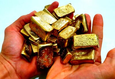 227 GRAMS SCRAP GOLD BAR FOR GOLD RECOVERY MELTED DIFFERENT COMPUTER ...