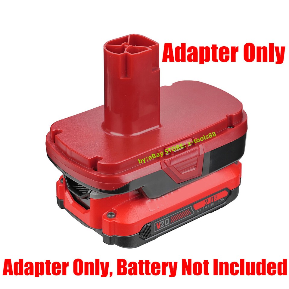 1x Adapter for Craftsman 20V RED V-20 Type Li-lon Battery To 19.2v C3 ...