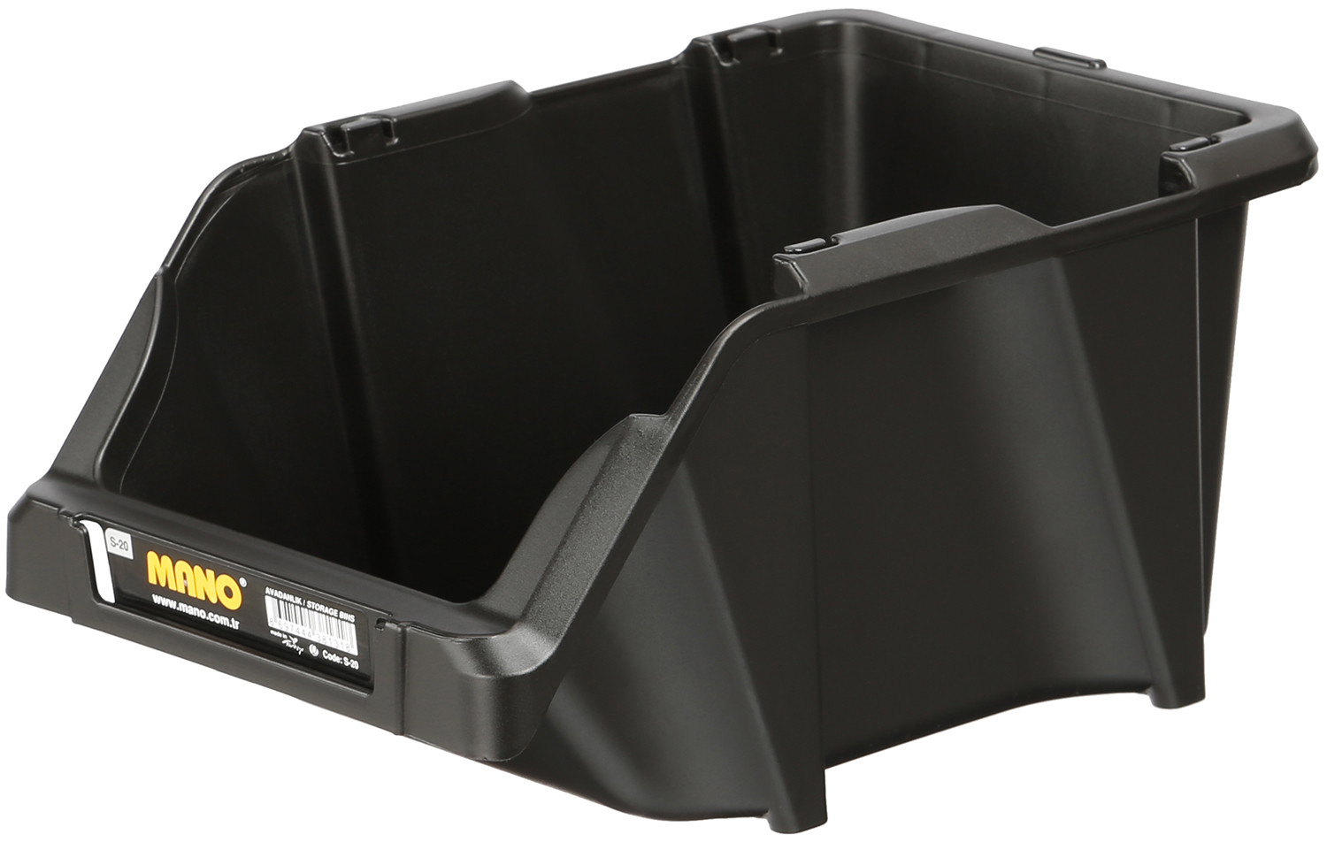 Strong Plastic Stacking Bins Tool Storage Organiser Shelving Industrial ...