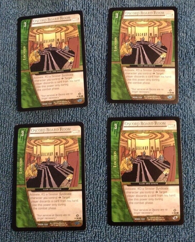 MARVEL VS TCG MSM-100 Oscorp Board Room Uncommon x4 | eBay