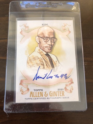 Daniel Kim 2021 Topps Allen & Ginter Auto Autograph KBO Analyst FSA-DK ...