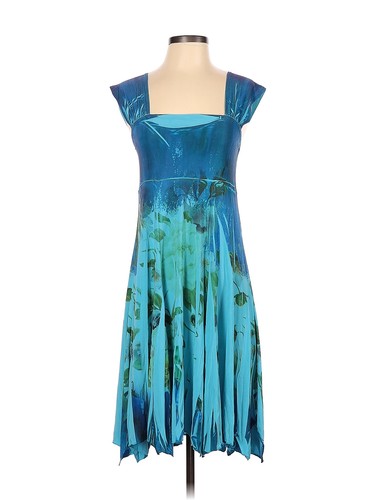 The Pyramid Collection Women Blue Casual Dress S | eBay