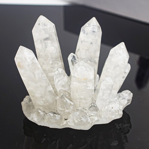 Natural Clear Quartz Crystal Chip Stone Epoxy Resin Cluster Geode ...