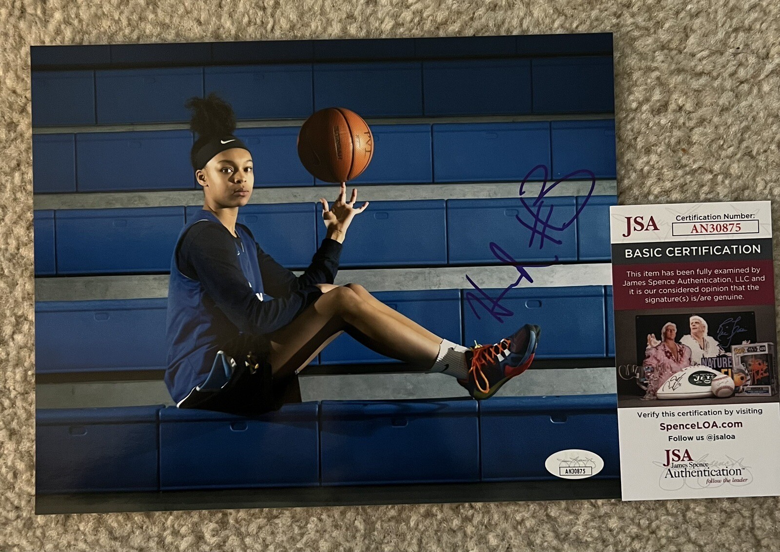 Hannah Hidalgo Signed 8x10 Photo Norte Dame Womens Basketball Autograph ...