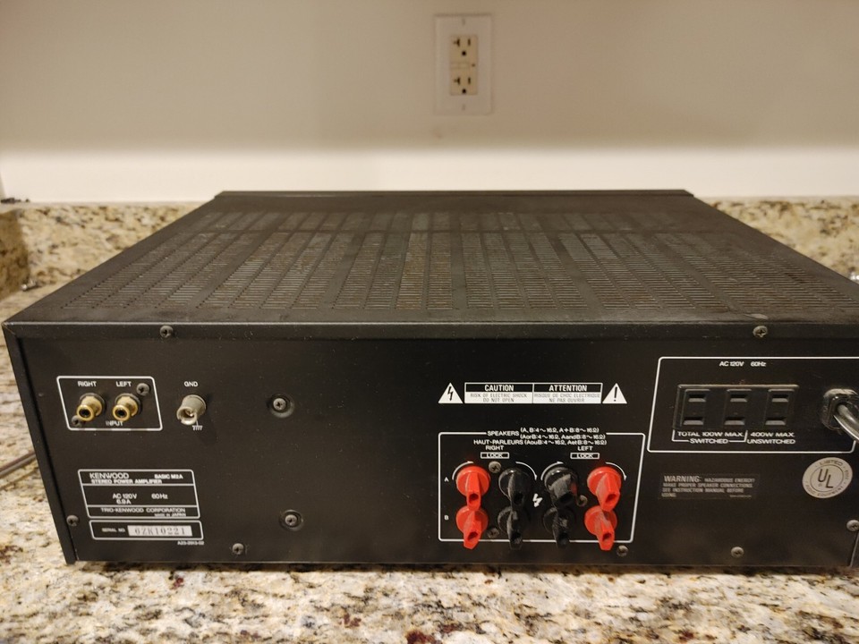 Kenwood Basic M2A Home Stereo Amplifier 324watts 4 ohms | eBay