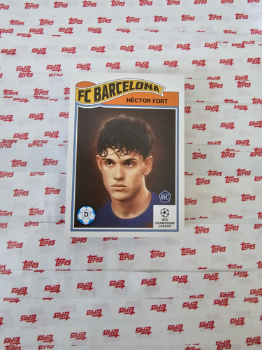 TOPPS UCC SOCCER UEFA LIVING SET ROOKIE CARD FC BARCELONA HECTOR FORT ...