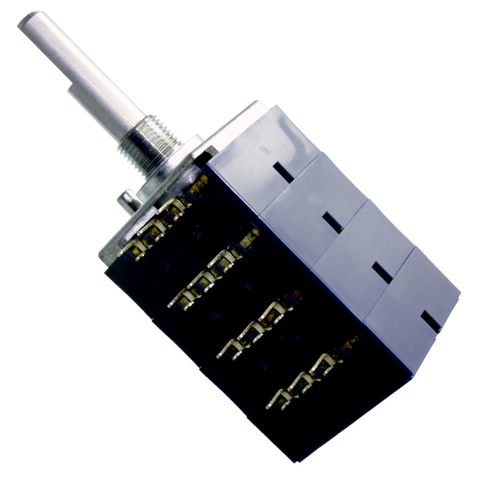 ALPS 10K quad-unit 4-gang Potentiometer log volume audio taper pot RK27 ...