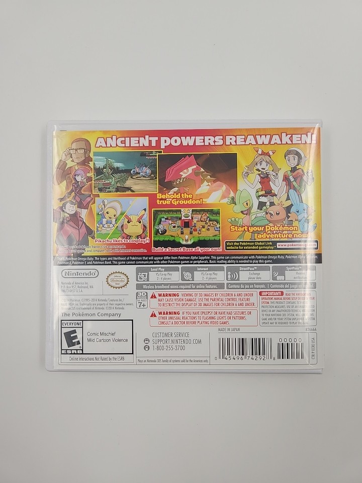 Pokemon Omega Ruby Nintendo 3DS Complete CIB 801947303168| eBay