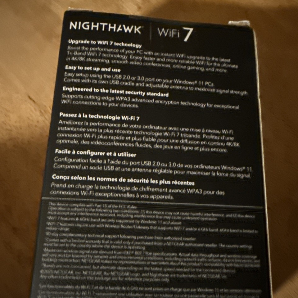 Netgear Nighthawk WiFi 7 USB 3.0 Tri-Band Adapter. A9000. #wireless # ...
