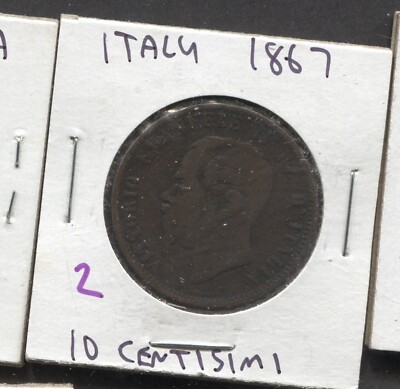 1867- Italy-10 Cents | eBay