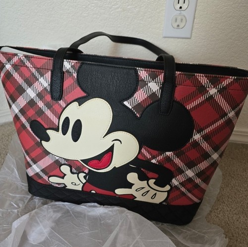 Loungefly x Mickey Mouse Tartan Plaid Tote Bag Purse | eBay