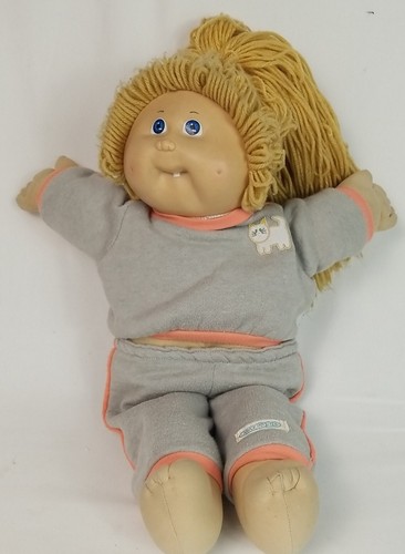 Rare Vintage 1982 Cabbage Patch Doll Blonde Hair Blue Eyes Coleco Snaggle Tooth | eBay
