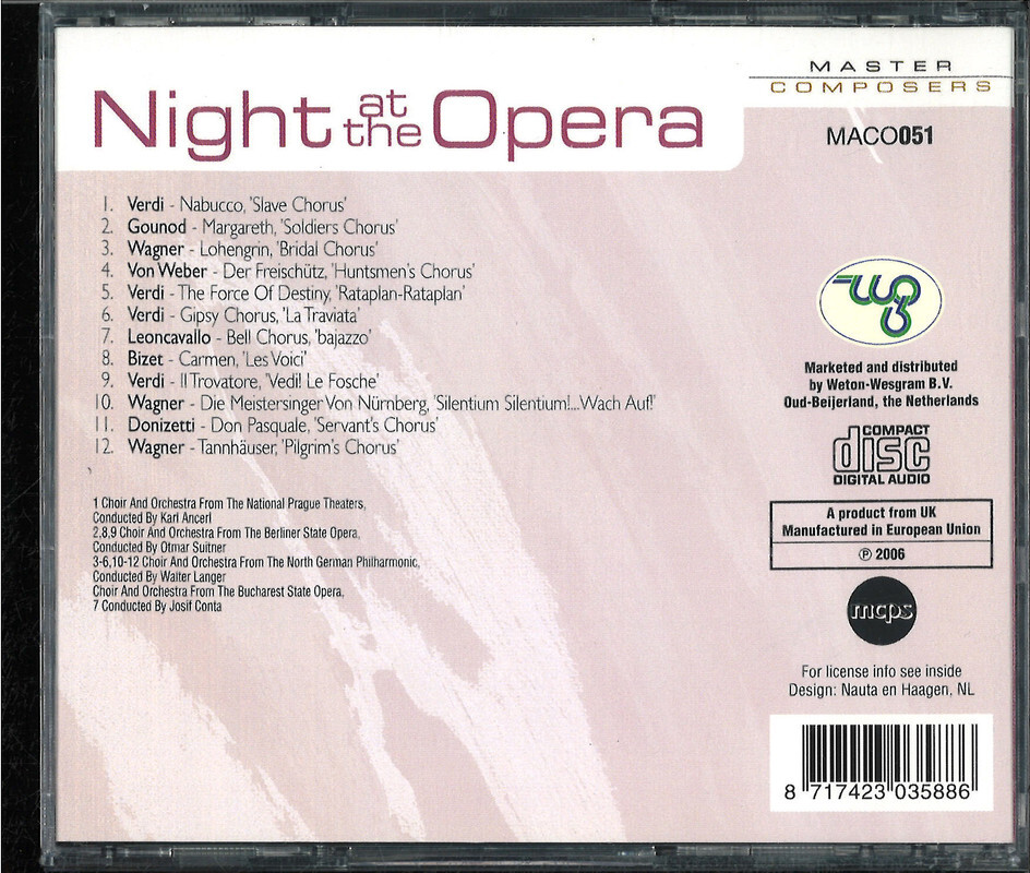 157DB NEW SEALED (CD) NIGHT AT THE OPERA | eBay