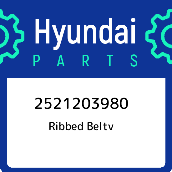 2521203980 Hyundai Ribbed beltv 2521203980, New Genuine OEM Part | eBay